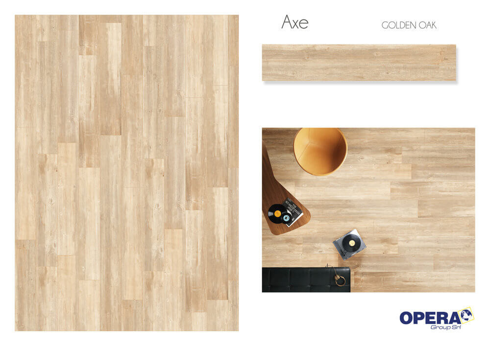 Opera Ceramica Axes 8" X 48" Golden Oak Glazed Porcelain Tile Premium ...