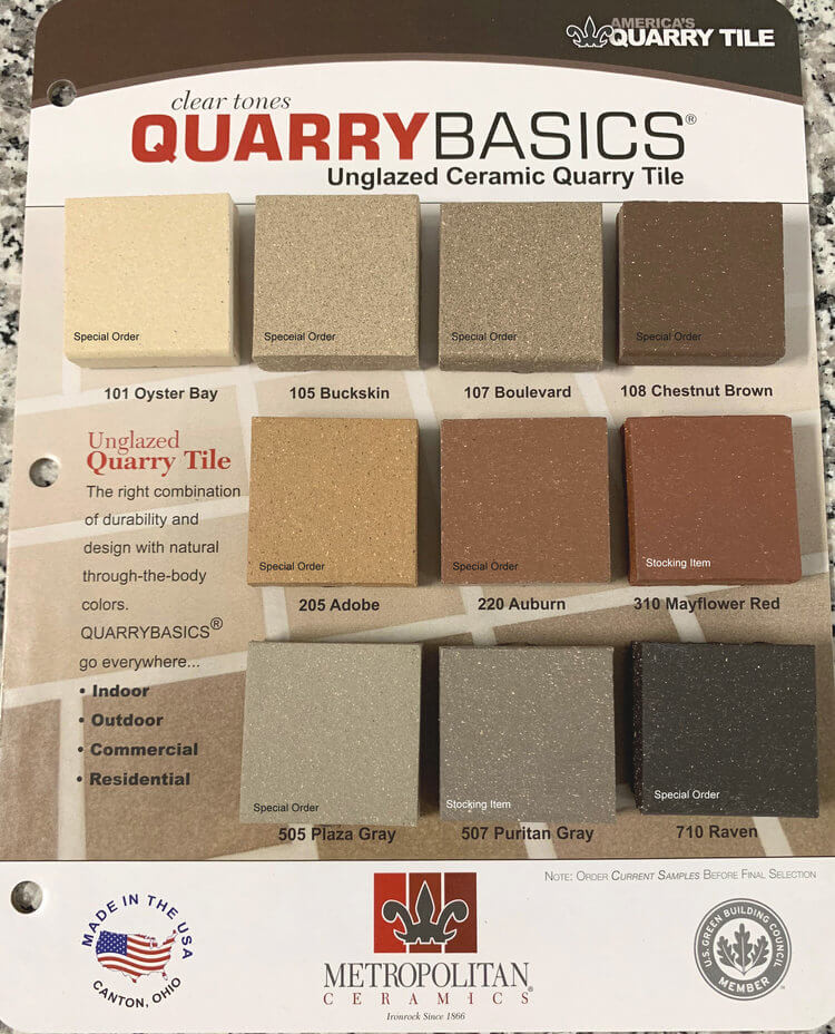 Quarry Metropolitan 8" X 8" X 1/2" Mayaflower Red Ceramic Quarry Tile ...
