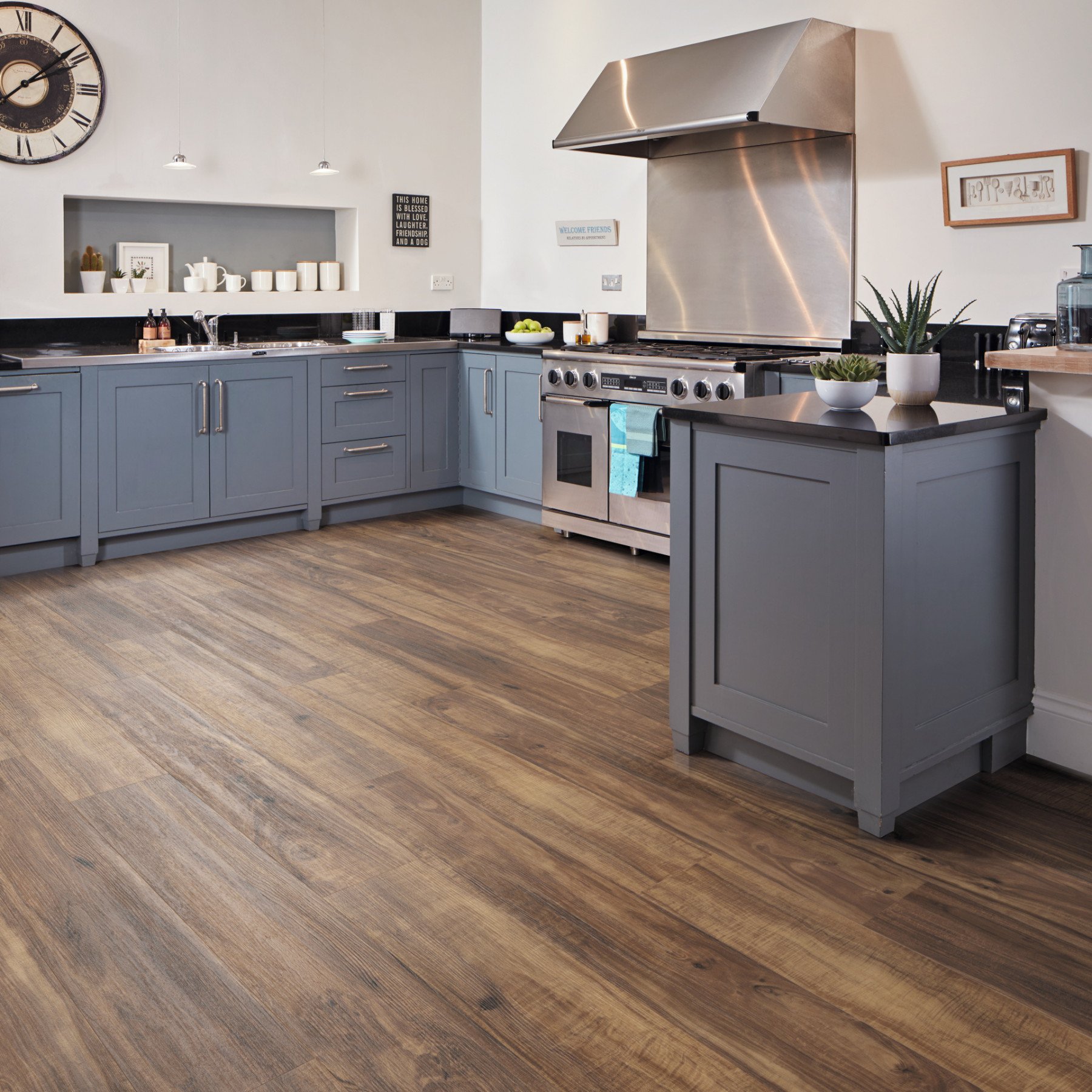 Karndean Korlok Select 9" x 56" Kilauea Koa Wood Rigid Core Premium (34 ...