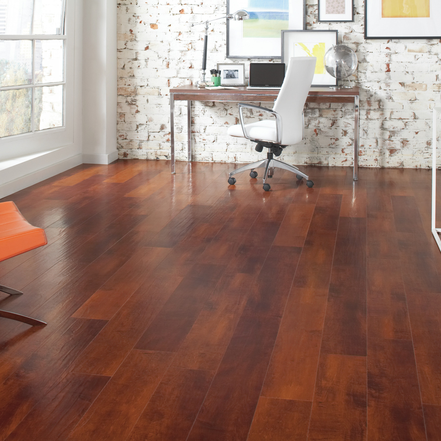 Karndean Art Select 7" x 48" Santina Cherry Plank Gluedown Vinyl ...