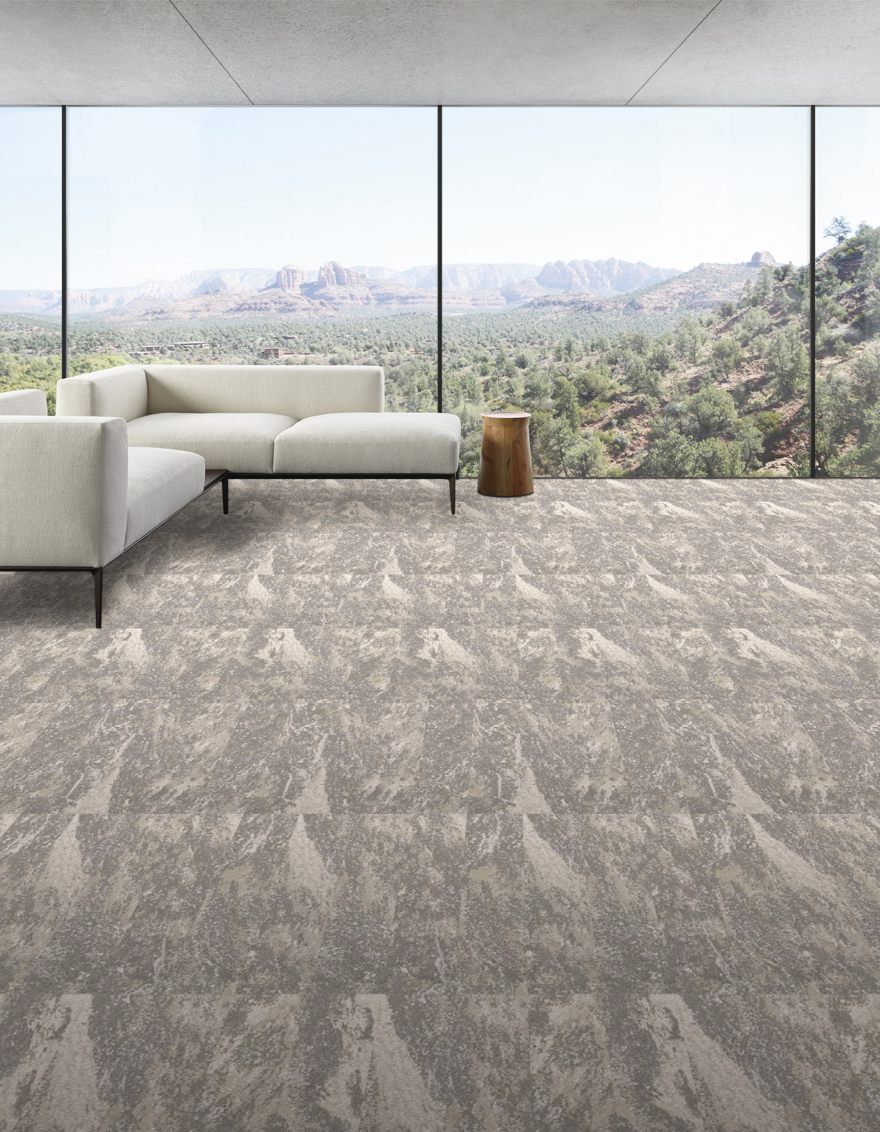 Shaw Beyond Carpet Tile Dune 12" x 48" Builder(48 sq ft/ctn)