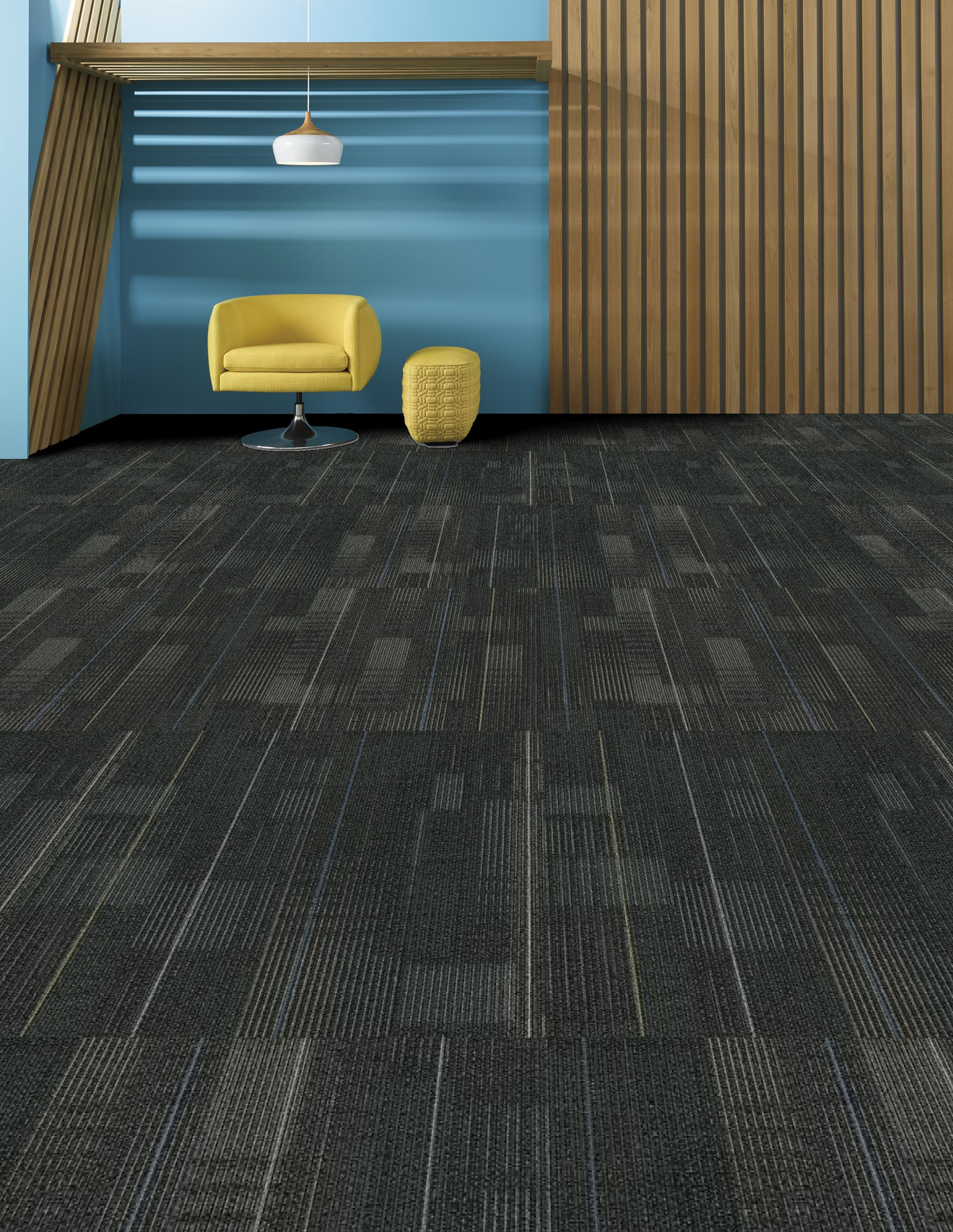 Shaw Diffuse Carpet Tile Magnetic Fields 9" X 36" Builder(45 sq ft/ctn)