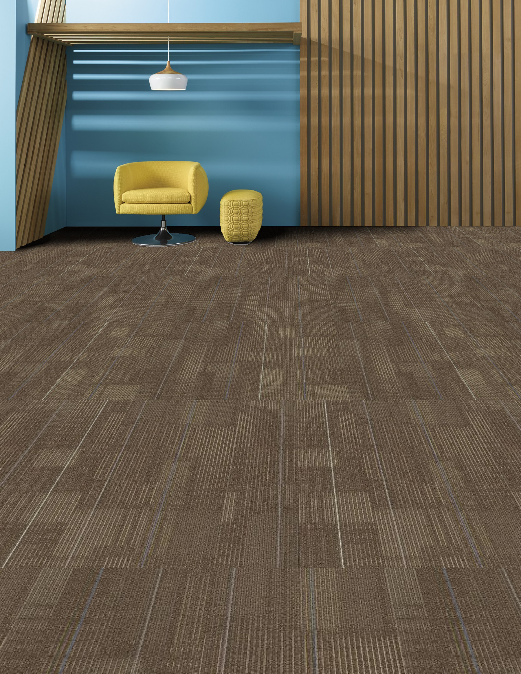 Shaw Diffuse Carpet Tile Nomad 9" X 36" Builder(45 sq ft/ctn)