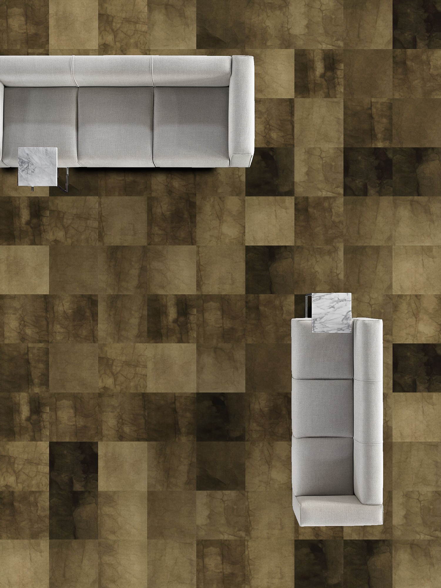 Shaw Dye Lab Carpet Tile Coffee 24" x 24" Premium(48 sq ft/ctn)