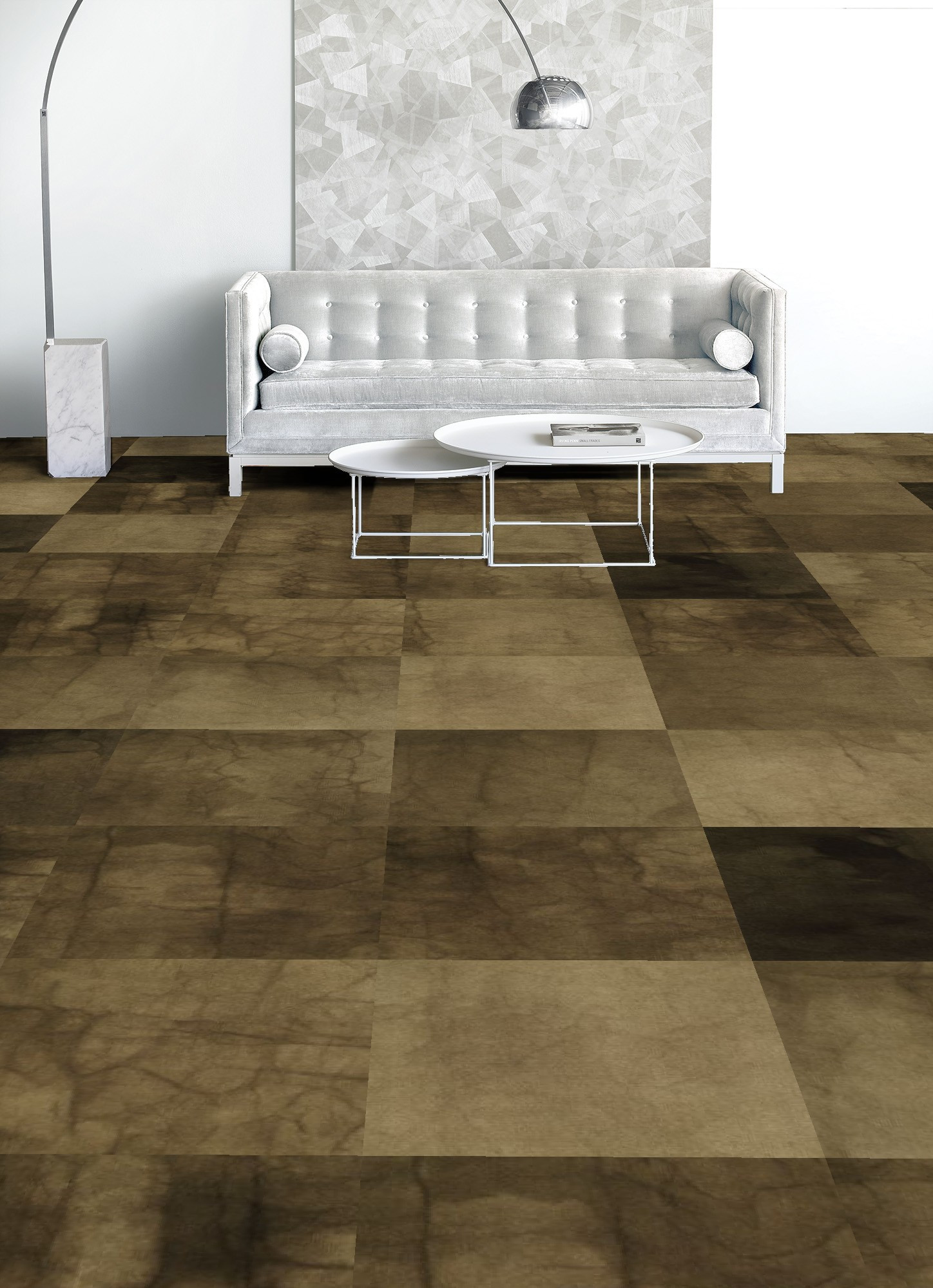 Shaw Dye Lab Carpet Tile Coffee 24" x 24" Premium(48 sq ft/ctn)