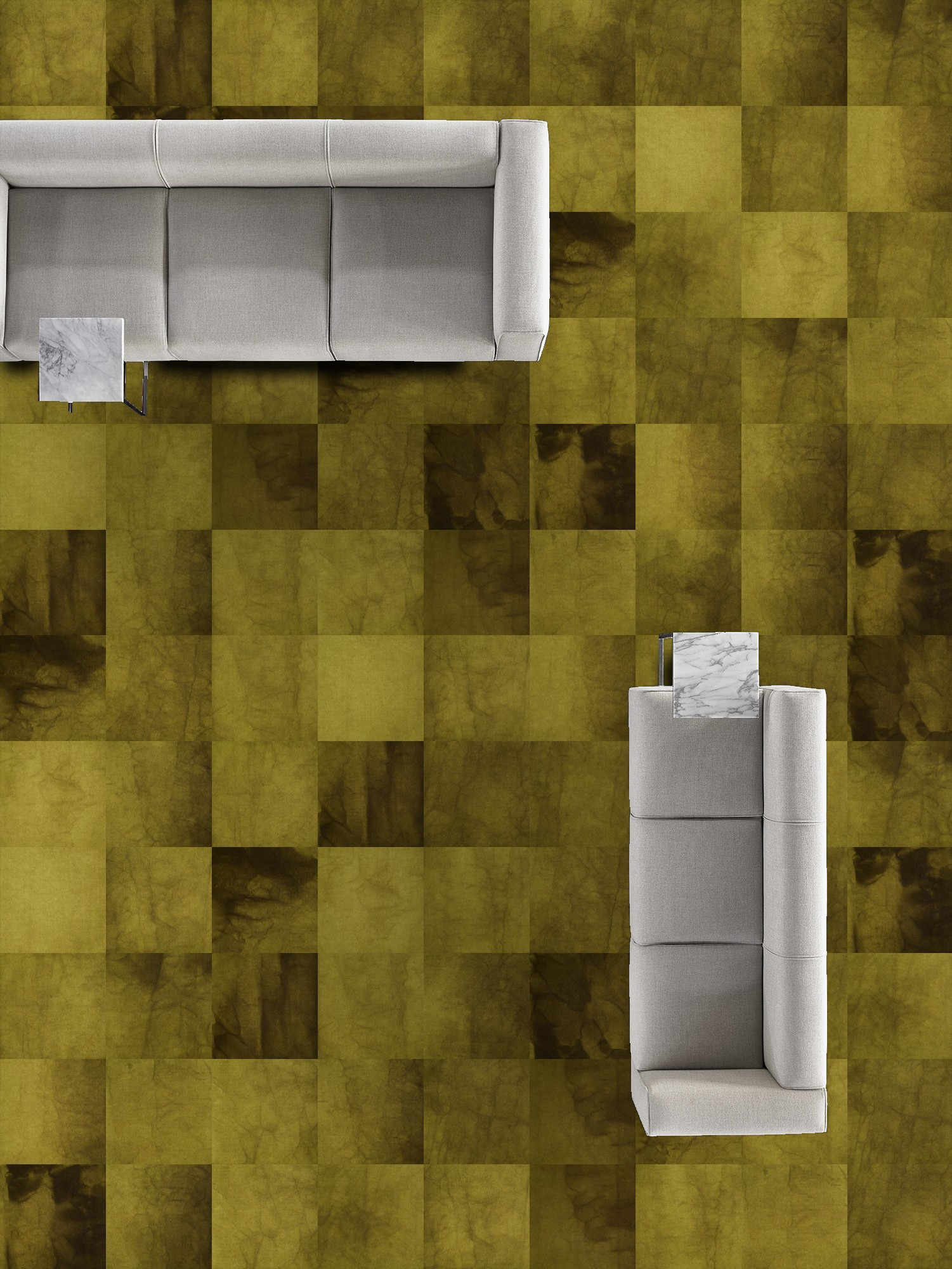 Shaw Dye Lab Carpet Tile Fustic Indigo 24" x 24" Premium(48 sq ft/ctn)