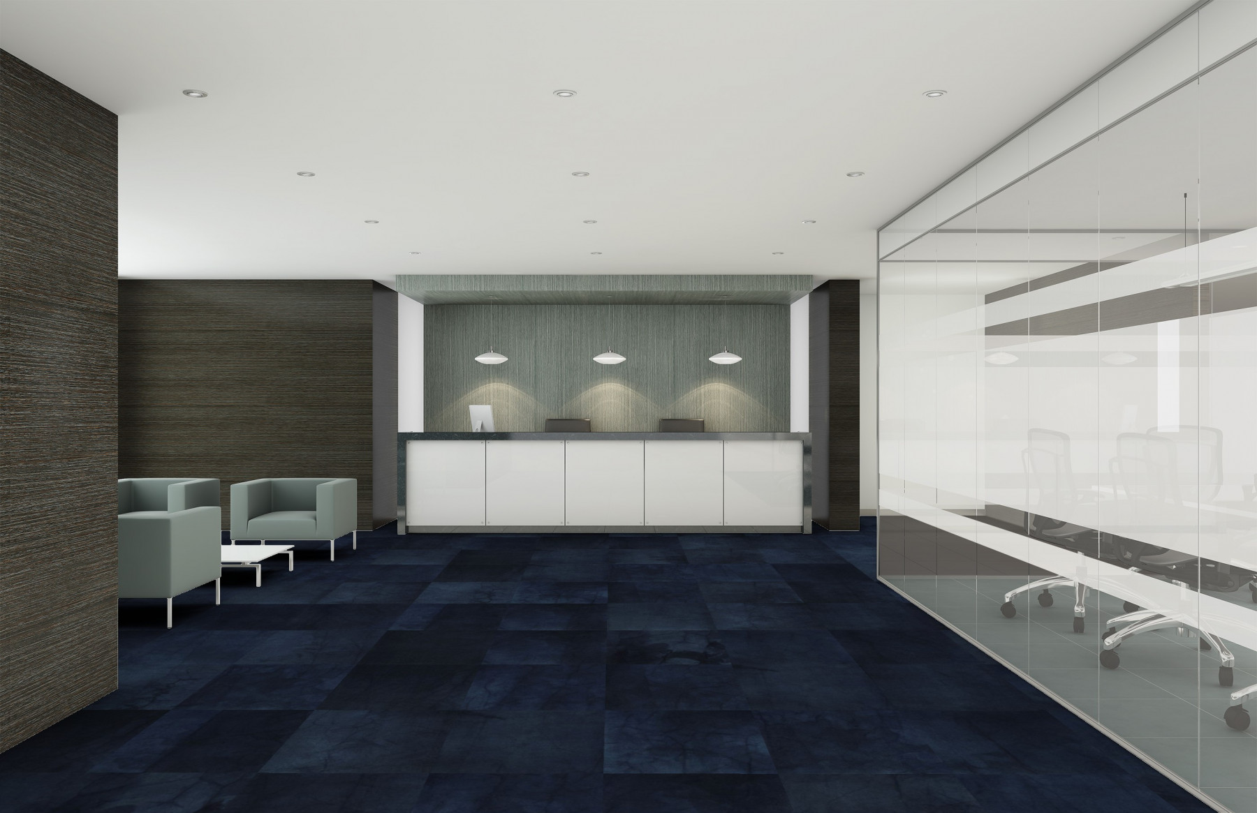 Shaw Dye Lab Carpet Tile Indigo 24" x 24" Premium(48 sq ft/ctn)