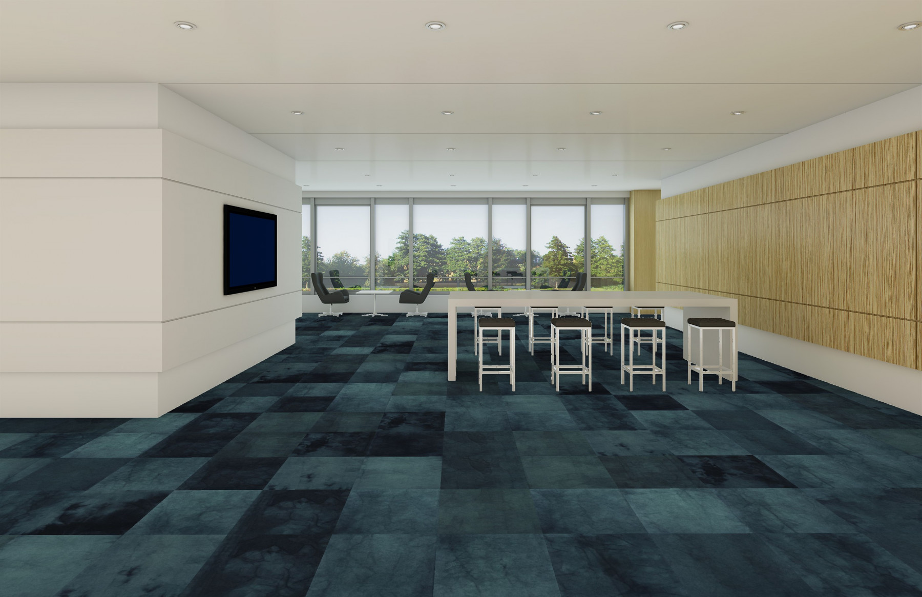 Shaw Dye Lab Carpet Tile Woad 24" x 24" Premium(48 sq ft/ctn)