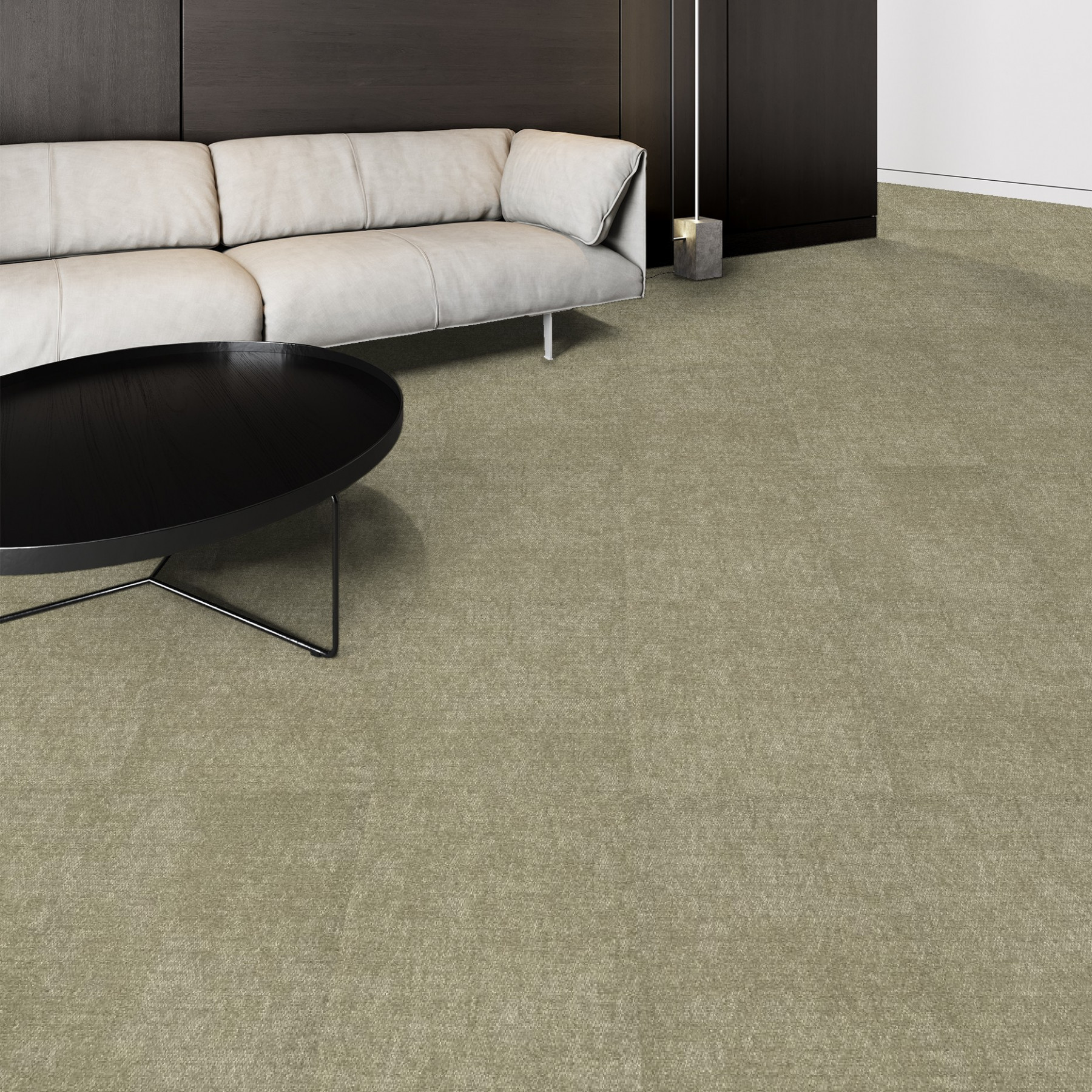 Shaw Poured Carpet Tile Pebble 24" x 24" Builder(48 sq ft/ctn)