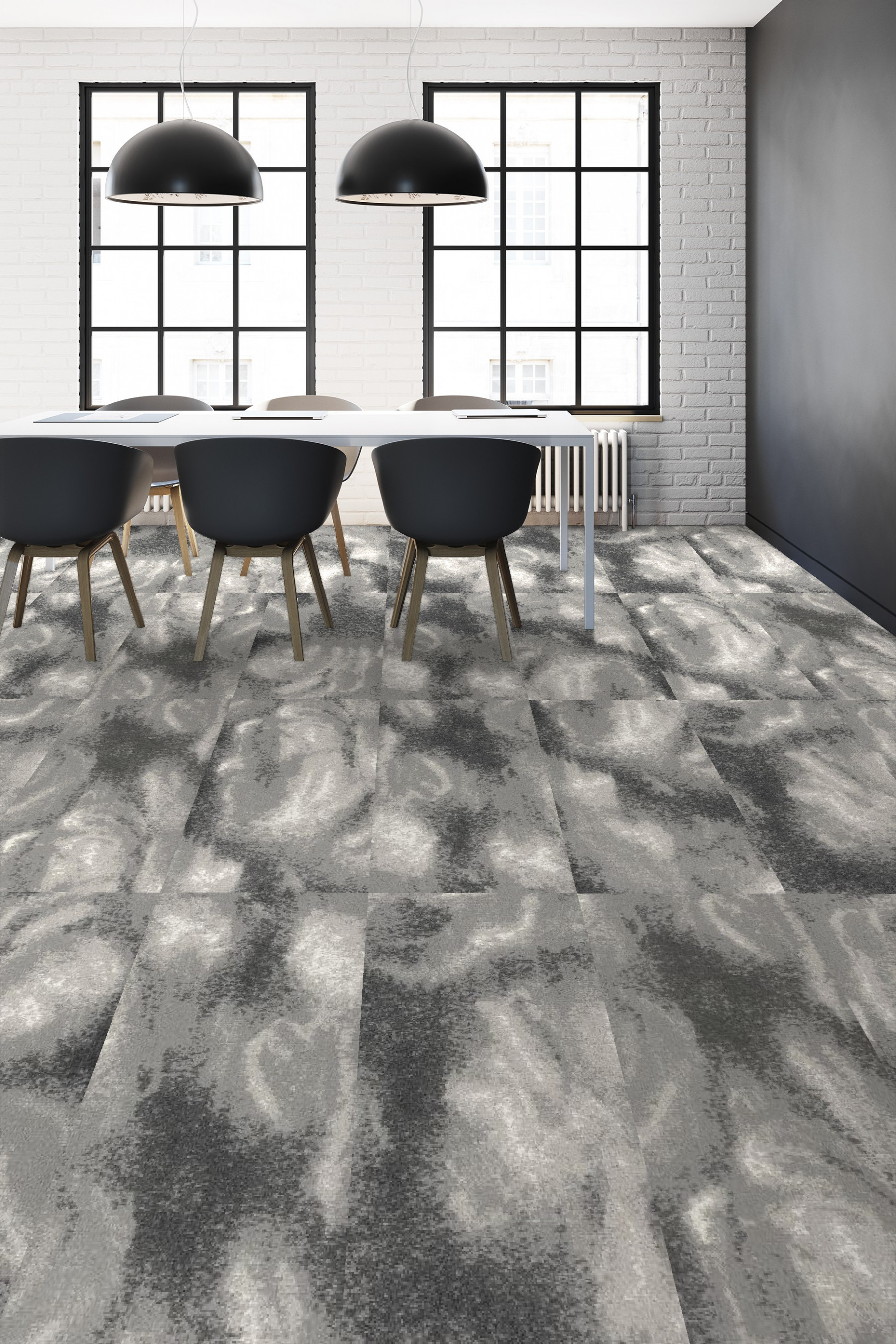 Shaw Presence Carpet Tile Shadow Platinum 18" x 36" Builder(45 sq ft/ctn)