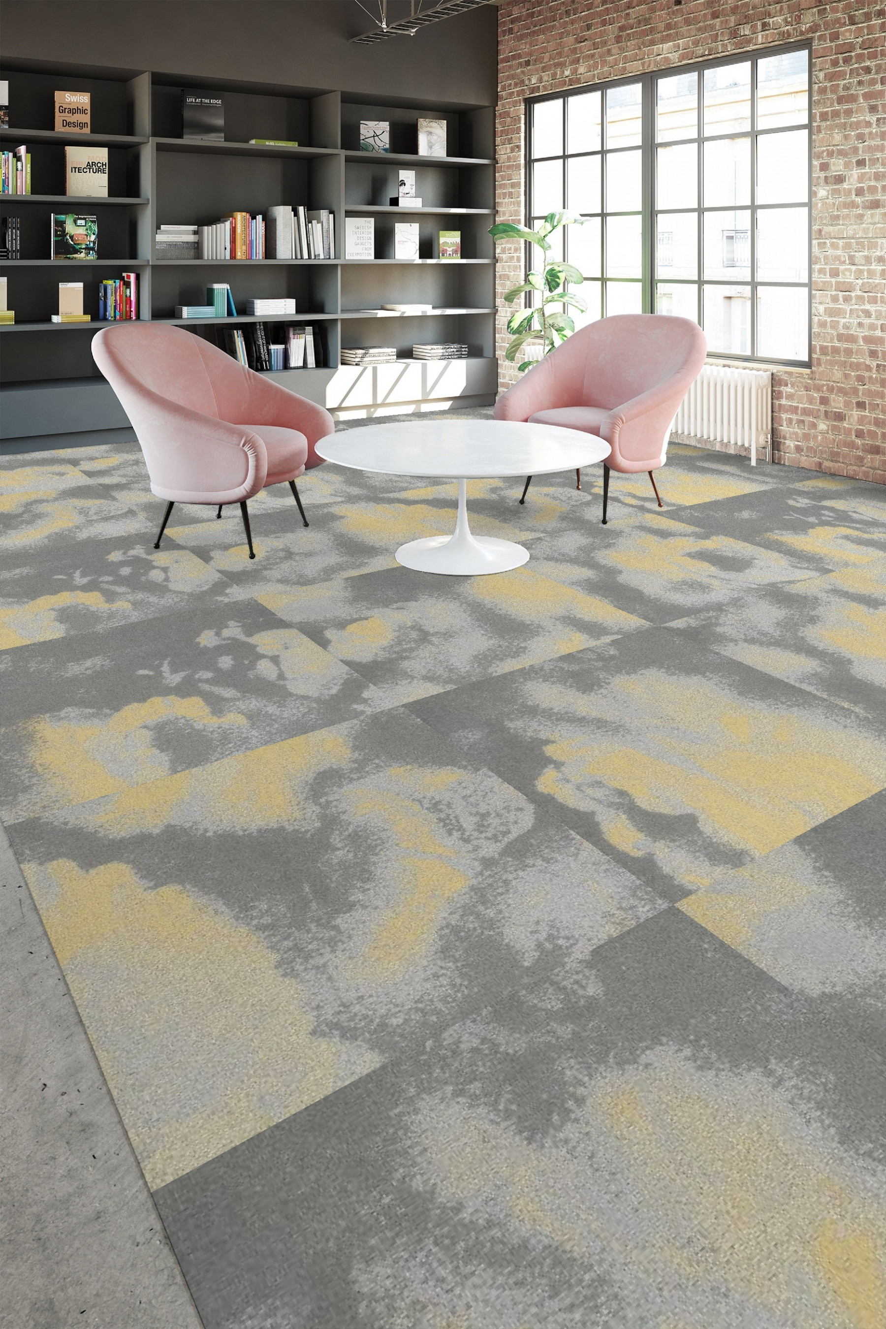 Shaw Still Life Carpet Tile Stratus Gold 36" x 36" Premium (9 sq ft/ctn)