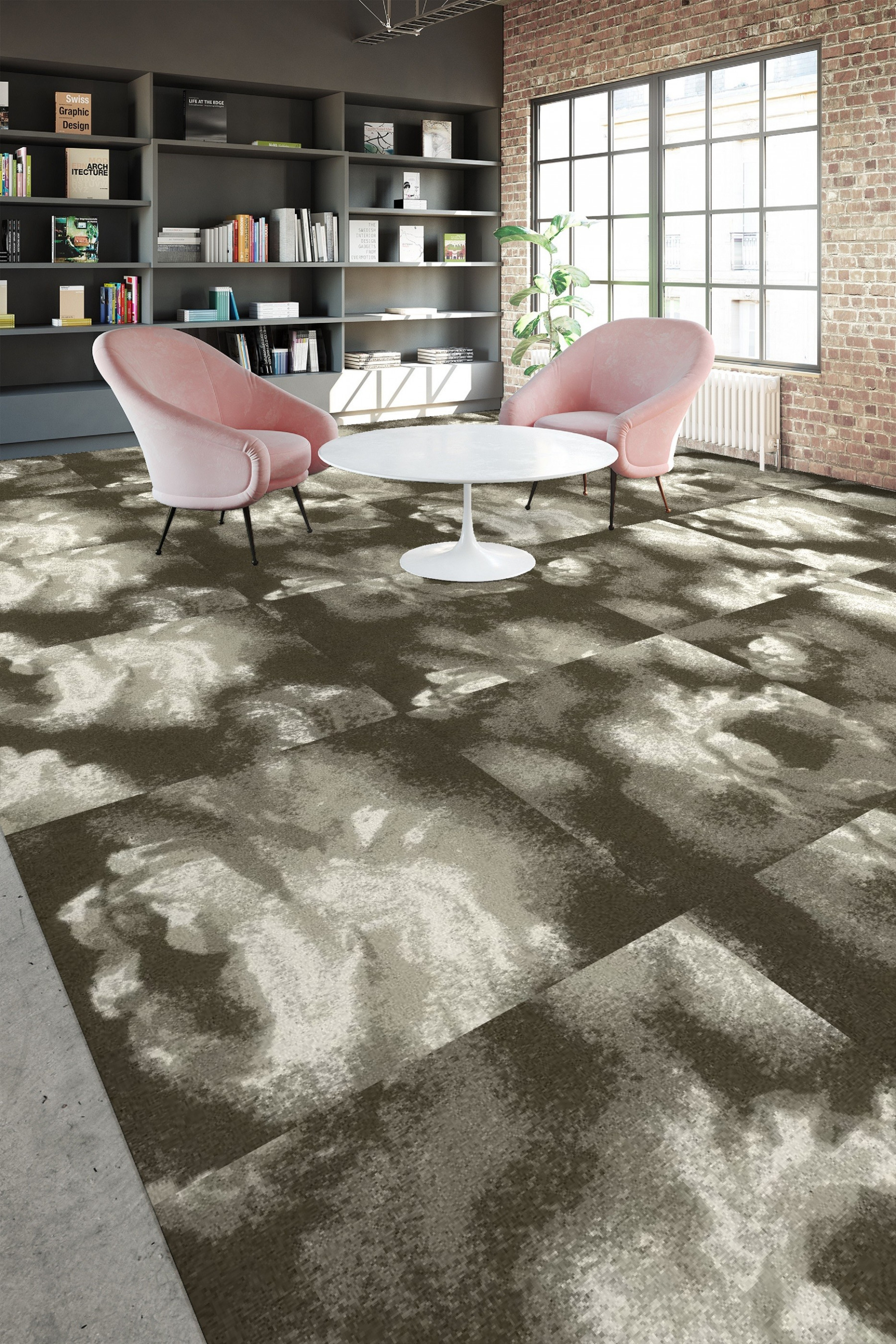 Shaw Still Life Carpet Tile Umber Frost 36" x 36" Premium (9 sq ft/ctn)