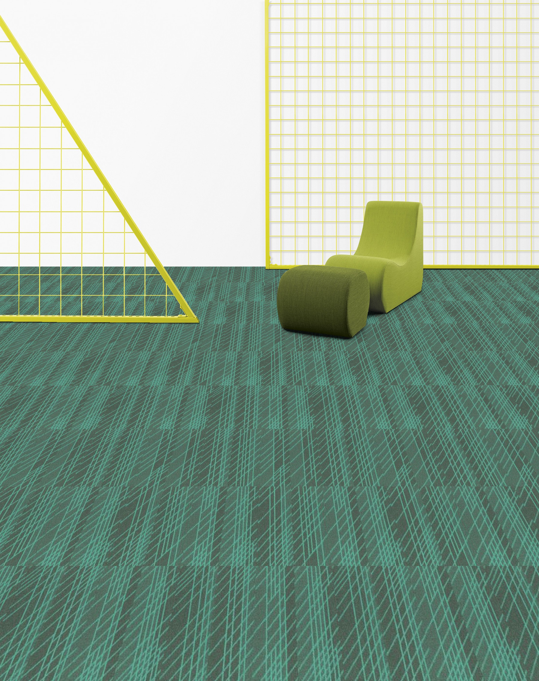 Shaw Track Carpet Tile Motivate 12" x 48" Builder(48 sq ft/ctn)