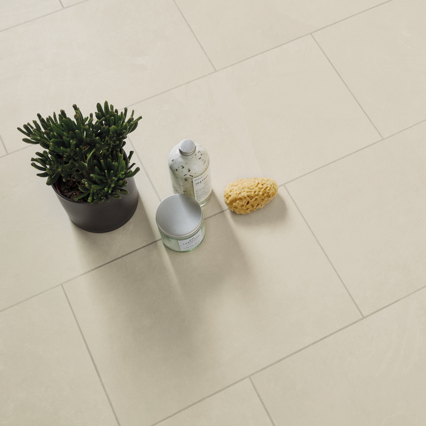 Karndean Knight Tile 12" x 18" Ivory Riven Slate Plank Gluedown Vinyl ...