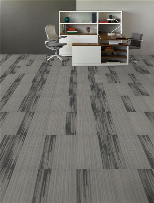 Shaw Vertical Edge Carpet Tile Gunmetal Verge