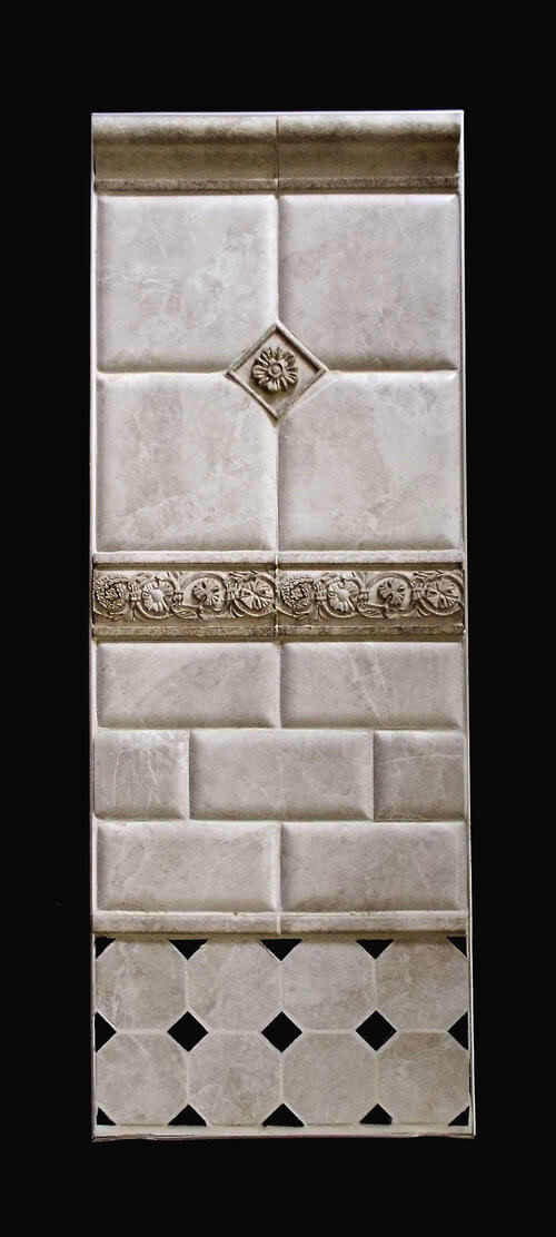 Vallelunga Villa D' Estes 0.4" X 6" Coprifilo Shiny Grigio Floor ...