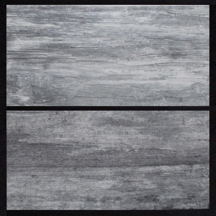 Ricchetti Cortex 12" X 24" Dark Grey Glazed Wood Look Porcelain Tile ...