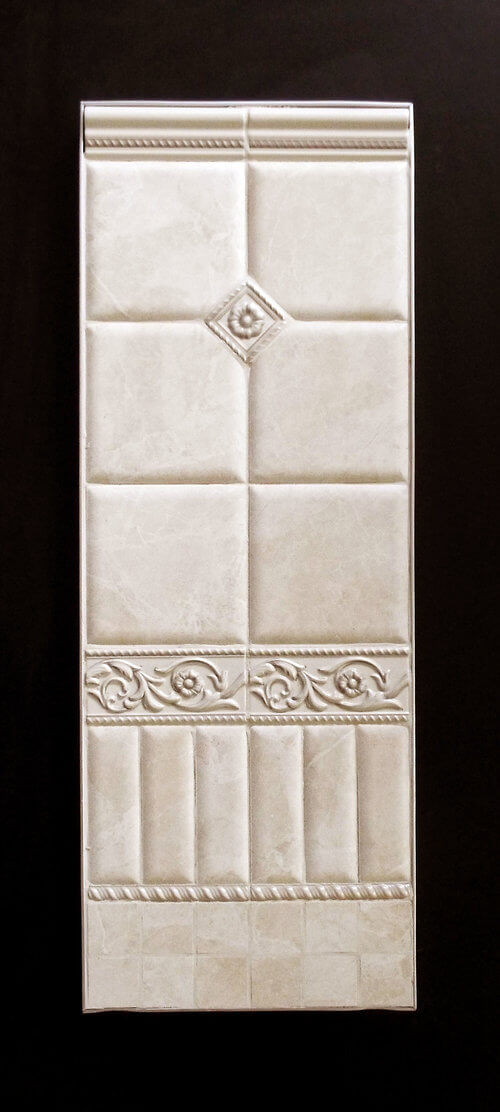 Vallelunga Villa D' Estes 2" X 6" Torello Este Shiny Avorio Floor ...