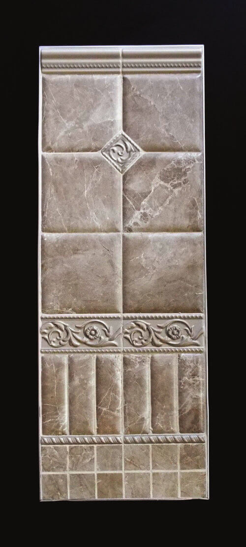 Vallelunga Villa D' Estes 2" X 6" Torello Este Shiny Tortora Floor ...