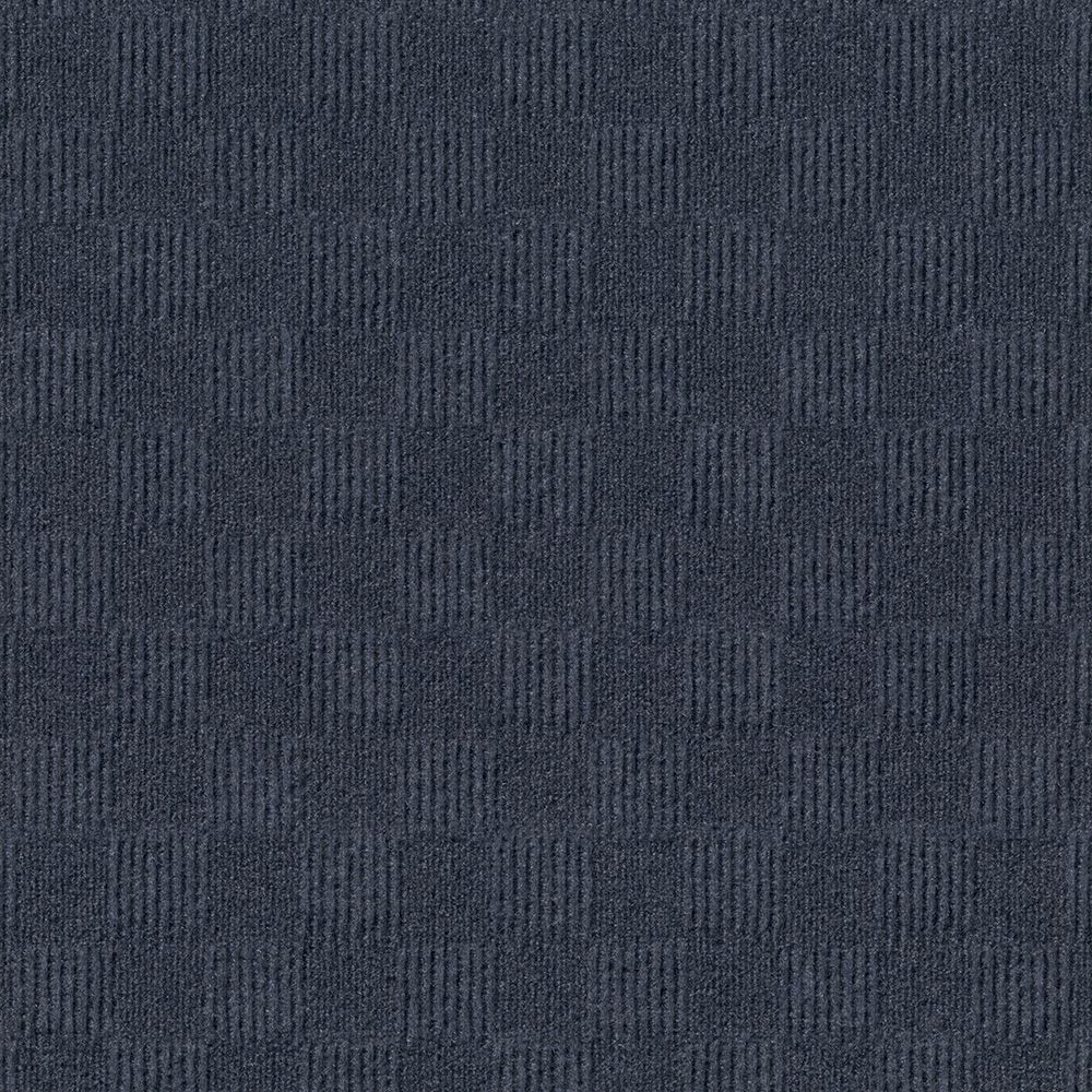Infinity Crochet Accent Rib Peel & Stick Carpet Tile Ocean Blue 24